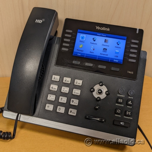 Yealink SIP-T46S Ultra-Elegant Gigabit VOIP Phone - Allsold.ca - Buy & Sell Used Office ...