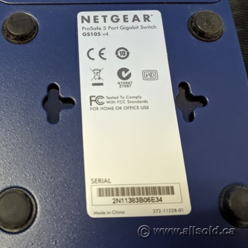 Netgear Prosafe GS105 v4 5-port Gigabit Ethernet Network Switch ... Netgear Prosafe GS105 v4 5-port Gigabit Ethernet Network Switch ...