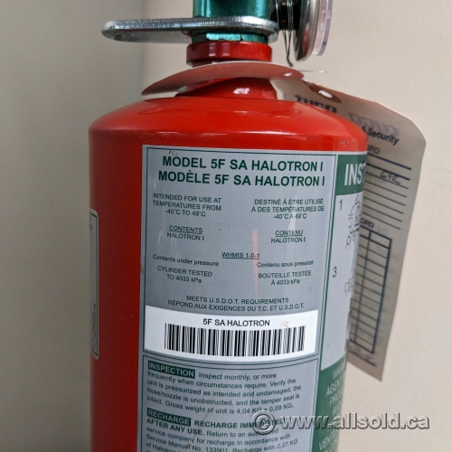 Buckeye 5lb 5F SA Halotron I Fire Extinguisher - Allsold.ca - Buy & Sell Used Office Furniture ...