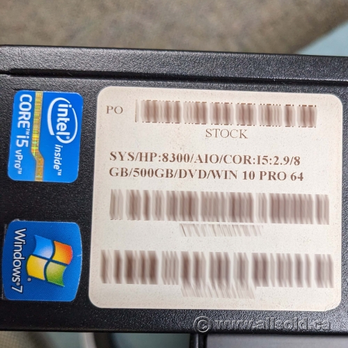 HP Compaq Elite 8300 Desktop Computer with 21" HP Monitor - Allsold.ca - Buy & Sell Used Office ...