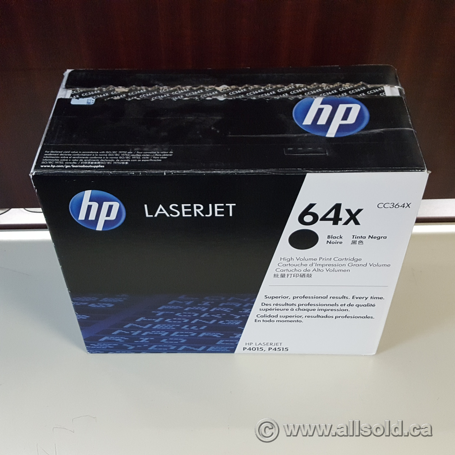 HP 64X (CC364X) Black High Yield LaserJet Toner Cartridge - Allsold.ca ...